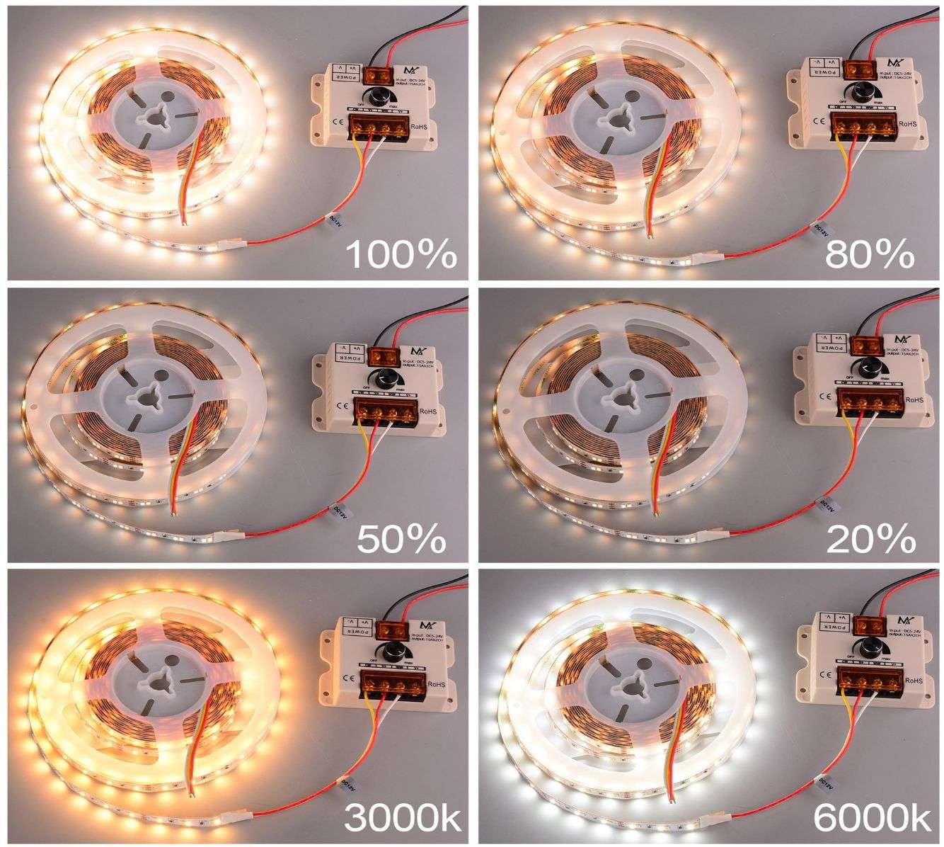 Comparing ‘Dim to Warm’ and ‘Tunable White’ LED Strips: Key Differences ...